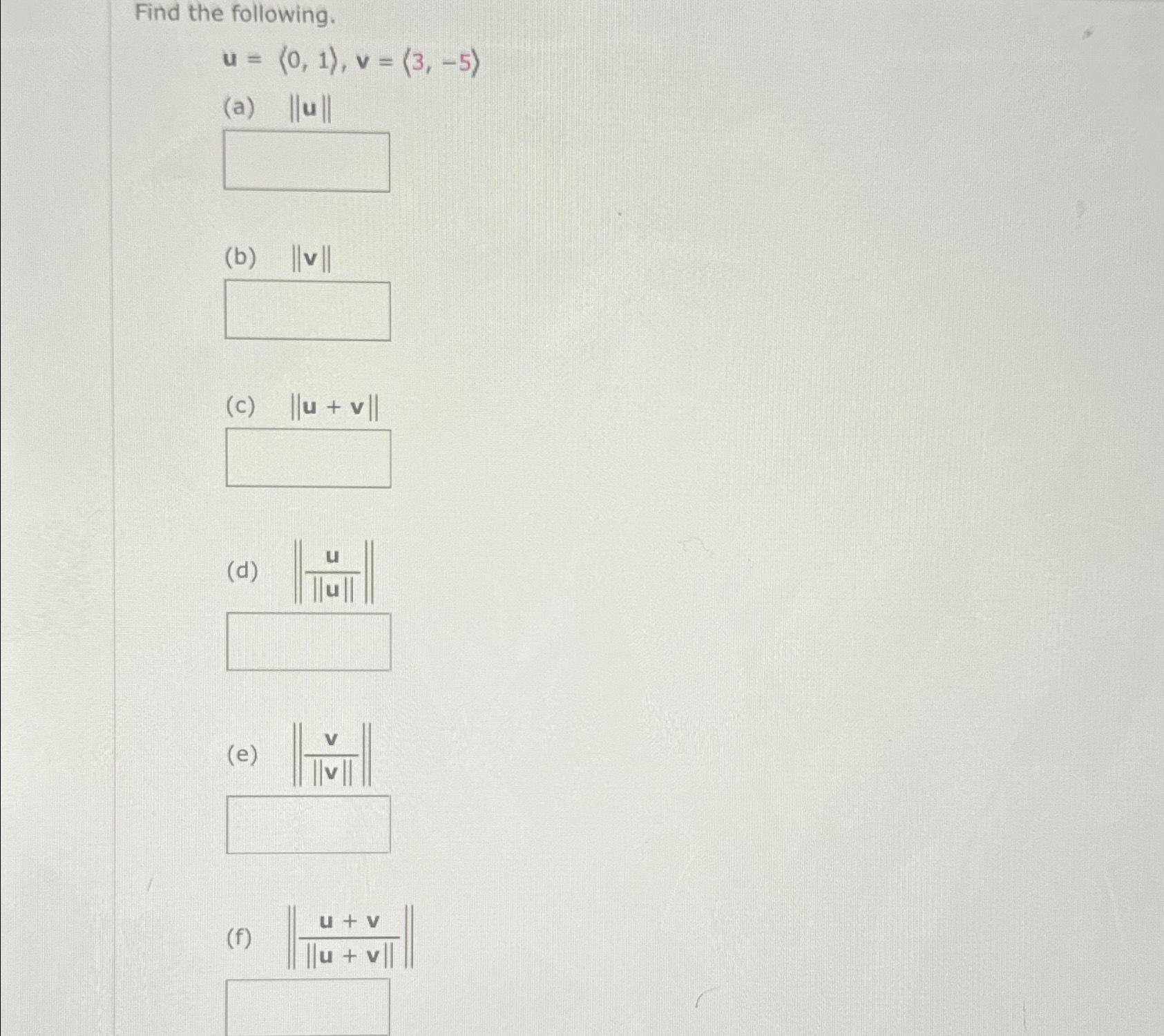 Solved Find the | Chegg.com