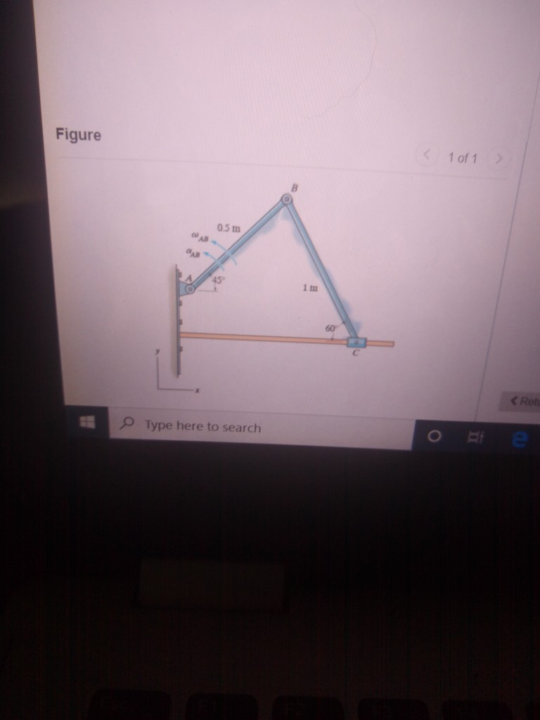 Solved Bar AB has the angular motions shown. Suppose that | Chegg.com