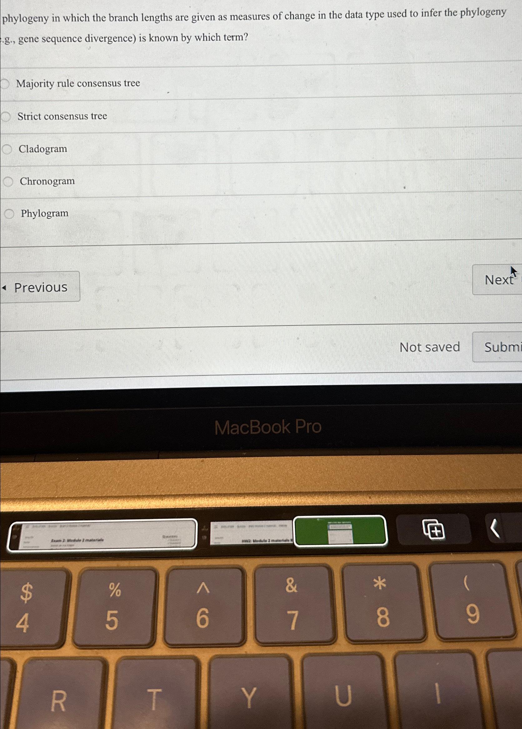 Solved phylogeny in which the branch lengths are given as | Chegg.com