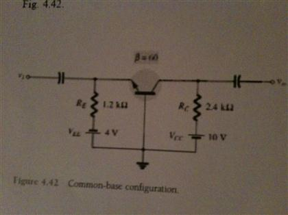 Solved determine vcb and the current ib for the common-base | Chegg.com