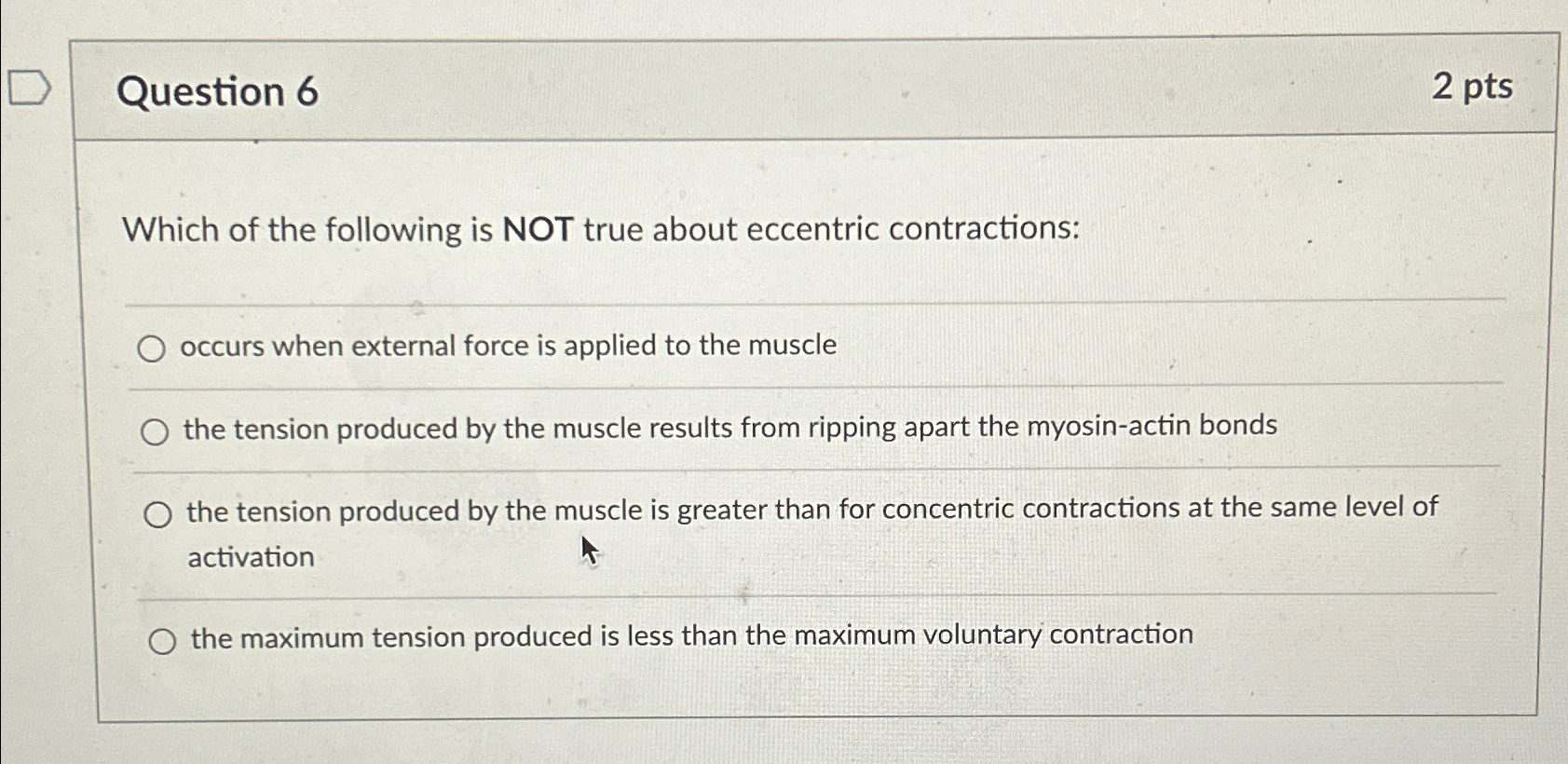 Solved Question 62 ﻿ptsWhich of the following is NOT true | Chegg.com