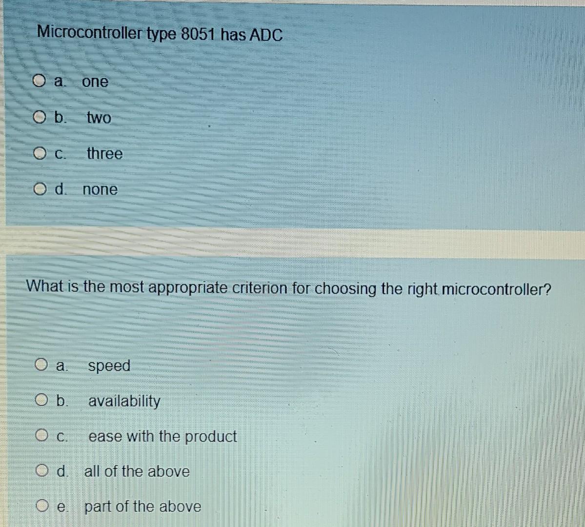 Solved Microcontroller type 8051 has ADC O a one O b. two O | Chegg.com