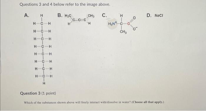 Solved Questions 3 and 4 below refer to the image above. B. | Chegg.com
