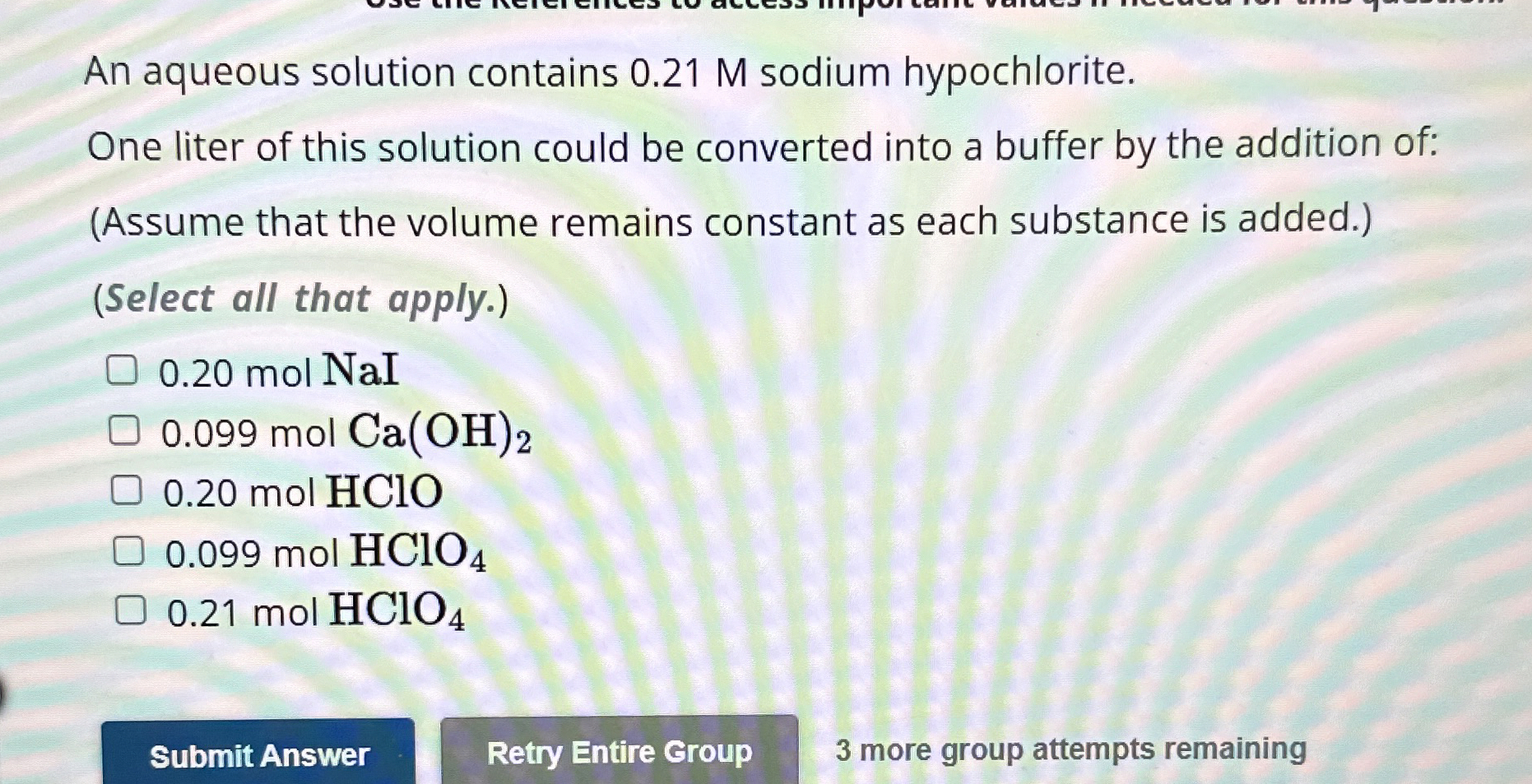 High Quality SOLUTION An aqueous solution contains 0.21 ﻿M sodium | Chegg.com