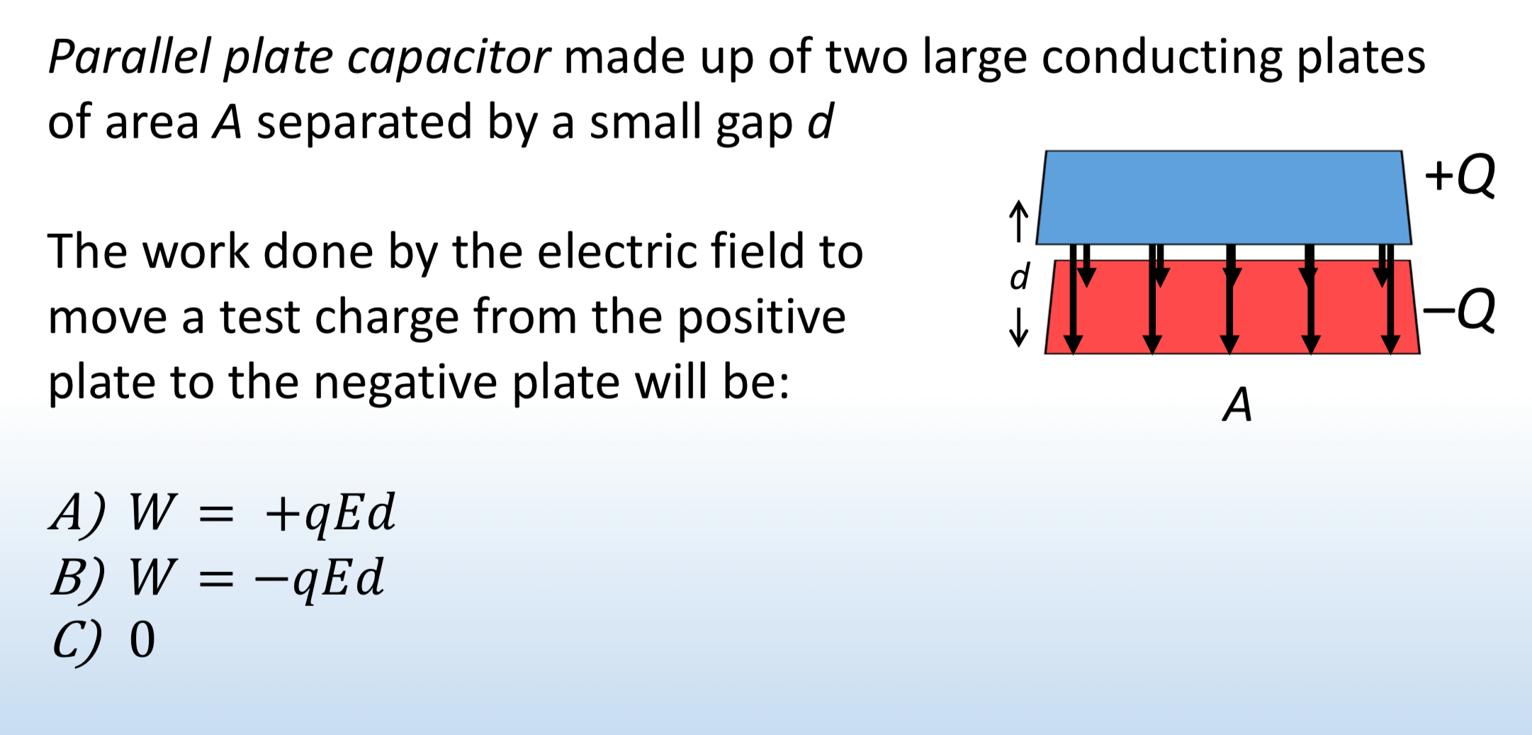 Solved Parallel plate capacitor made up of two large | Chegg.com