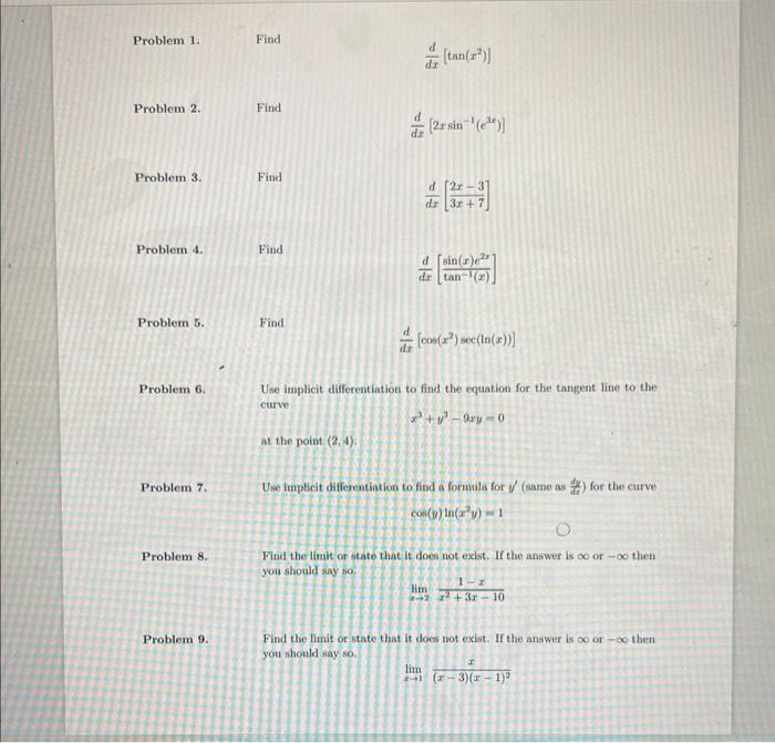 Solved Practice questions for my math exam and I find them | Chegg.com