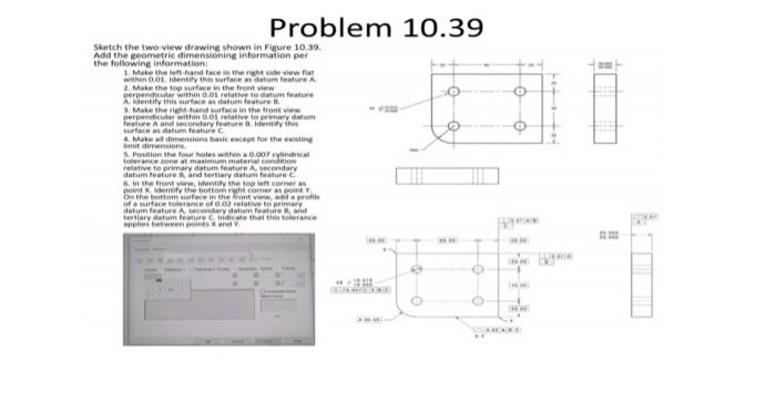 Solved please do that on solidwork with multiview drawing , | Chegg.com