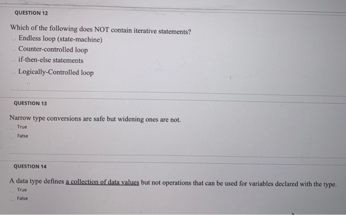Solved Question 12 Which Of The Following Does Not Contain 