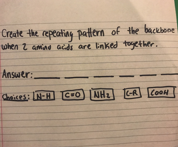 Solved Create the repeating pattern of the backbone when z | Chegg.com