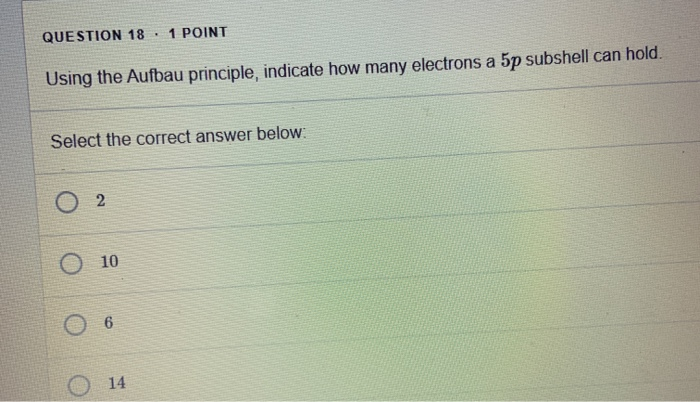Solved using aufbau principle, indicate how many electrons a | Chegg.com