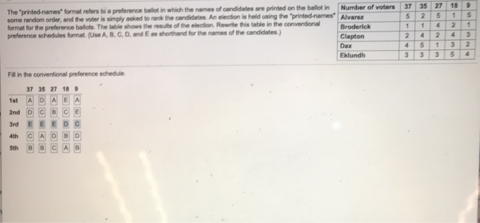 Solved Fill in the boxes. rewrite the table shown in the | Chegg.com