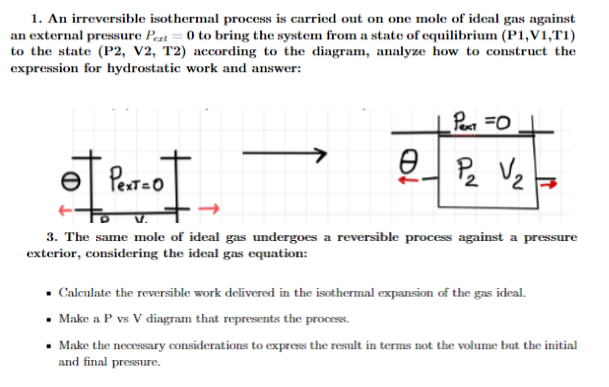 Solved ONLY ANSWER QUESTION 3. ﻿An irreversible isothermal | Chegg.com