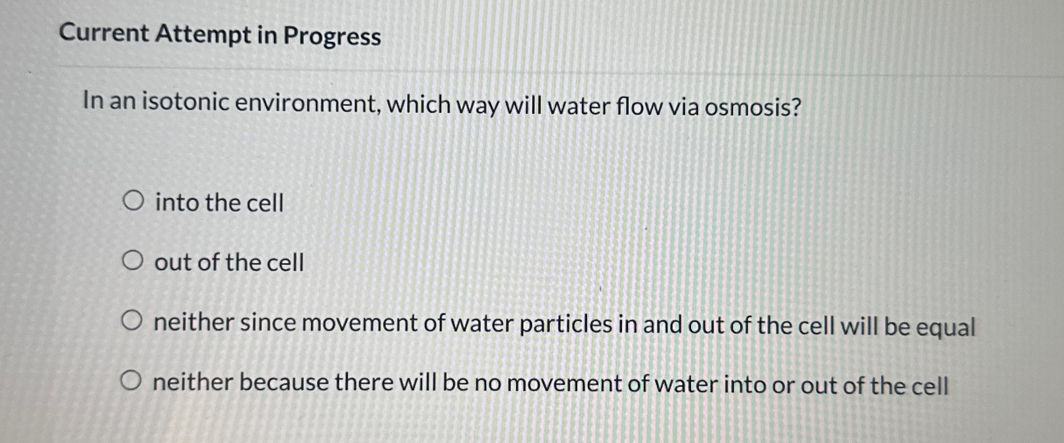 Current Attempt in ProgressIn an isotonic | Chegg.com