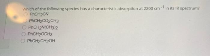Solved Which of the following species has a characteristic | Chegg.com