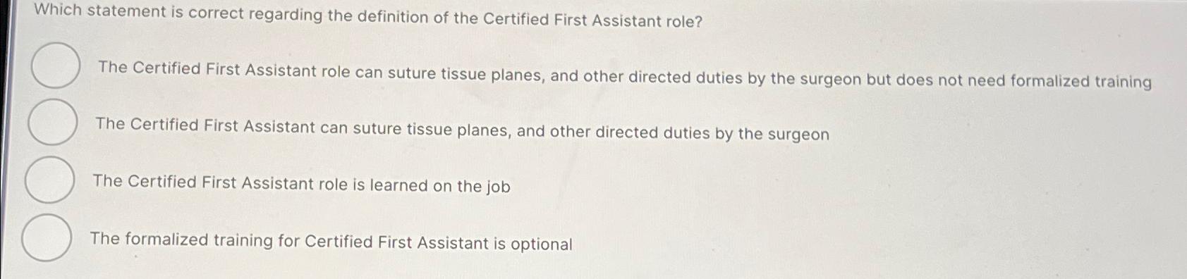 Solved Which statement is correct regarding the definition | Chegg.com