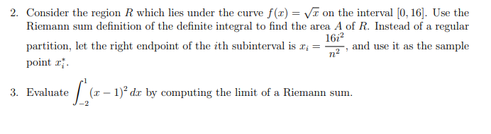 Solved Consider the region R ﻿which lies under the curve | Chegg.com