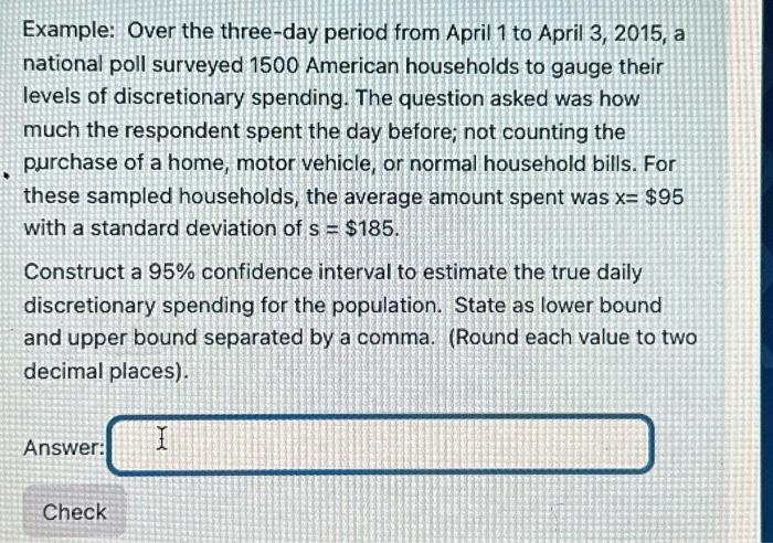 Solved Example: Over the three-day period from April 1 to | Chegg.com