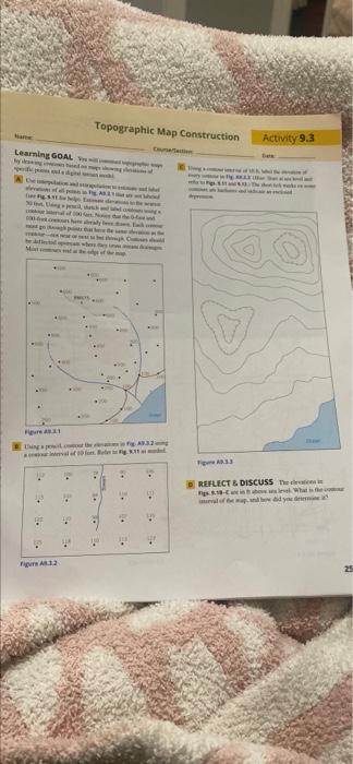 Topographic Map Construction Activity 9.3 Learning | Chegg.com
