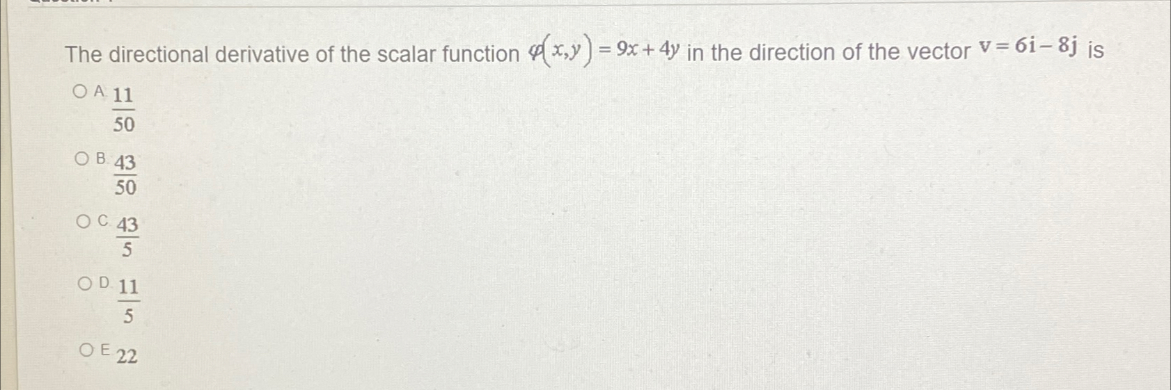 Solved The Directional Derivative Of The Scalar Function
