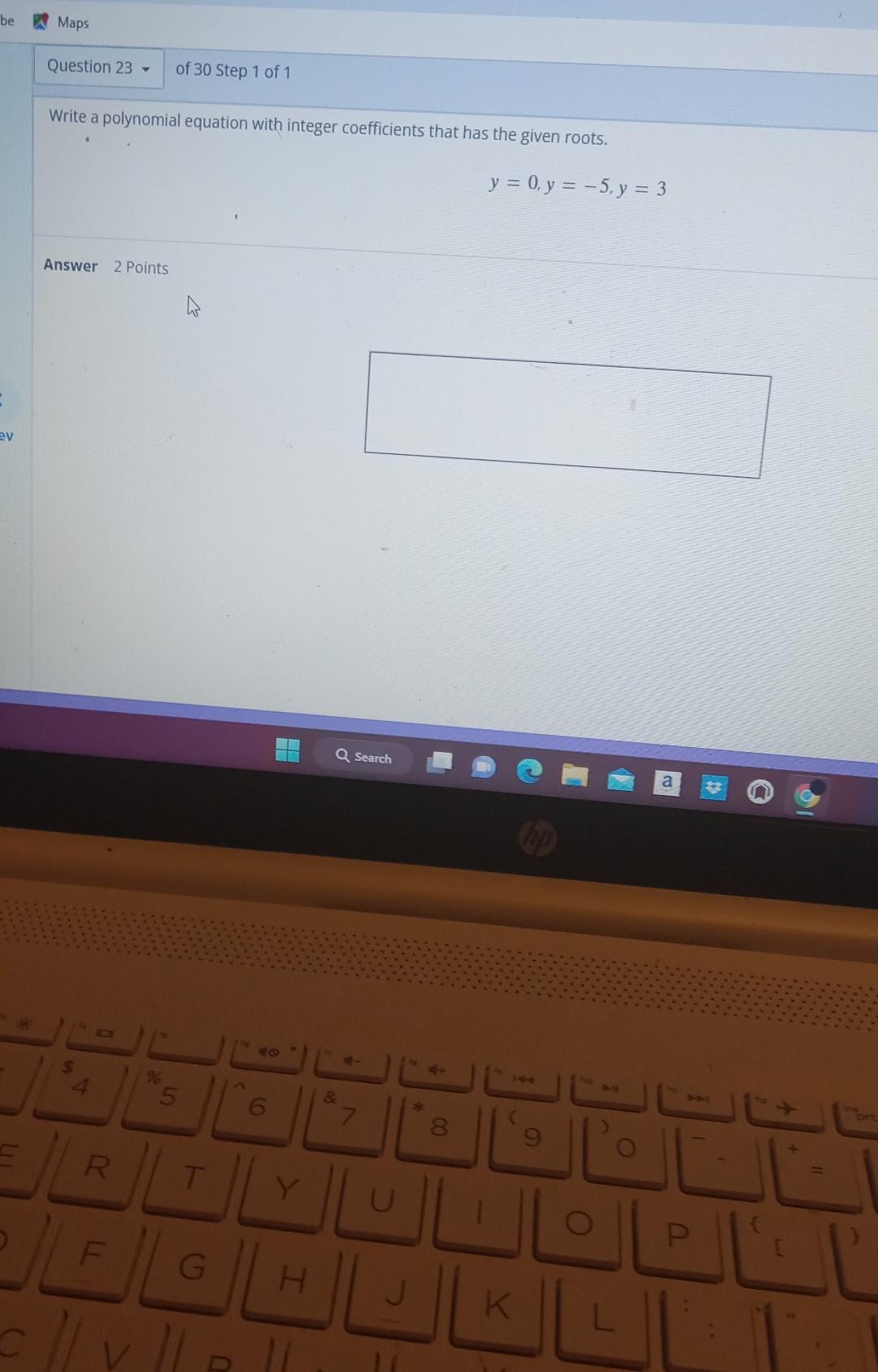 Solved Write a polynomial equation with integer coefficients | Chegg.com
