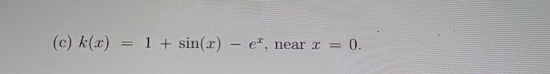 Solved No.5. (4 pts.) Near certain values of \( x \) each of | Chegg.com