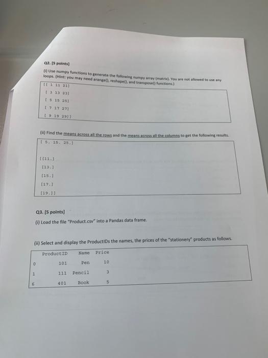 COSC 101, Fall 2021 Lab 10 (2 points) 01 (a) 5 | Chegg.com