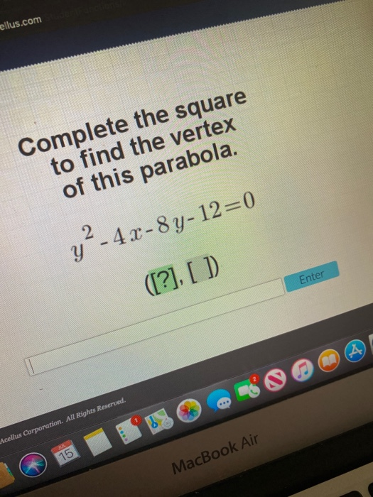 Solved 2-48-8y-12=0 ellus.com Complete the square to find | Chegg.com