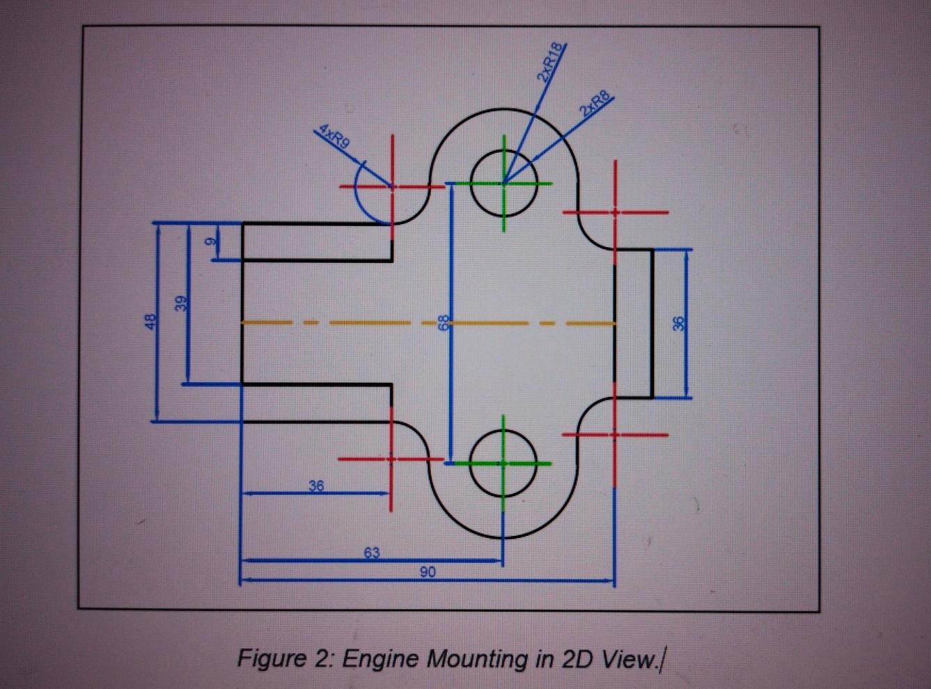 Solved The following shows the engine mounting with | Chegg.com