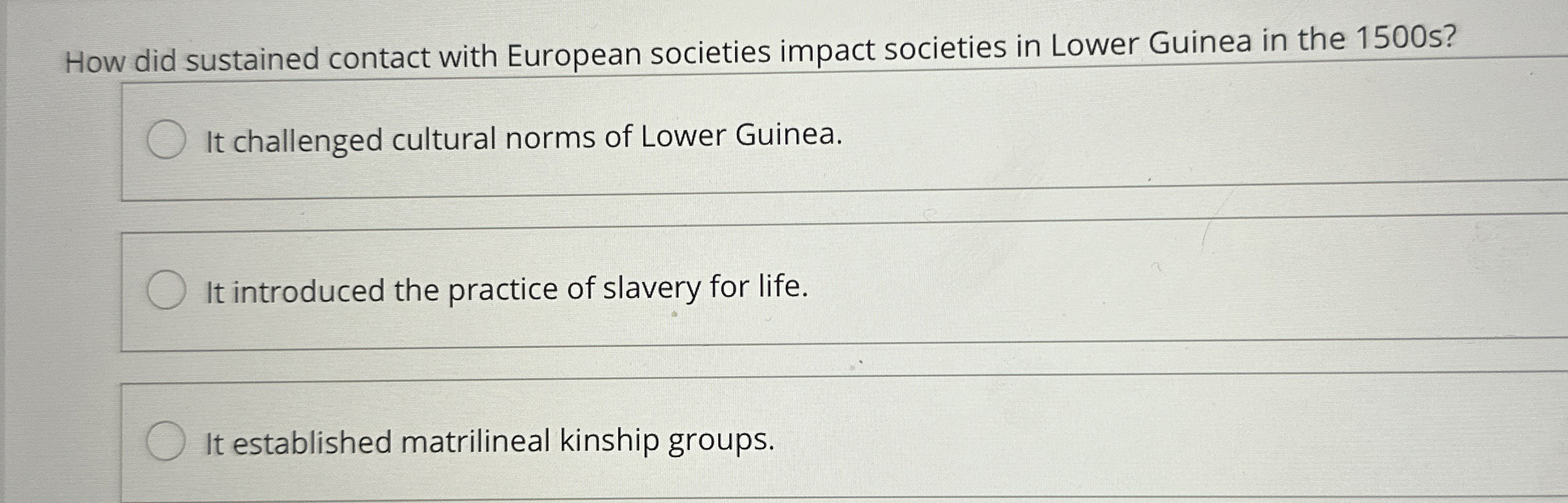 [Solved]: How did sustained contact with European societies