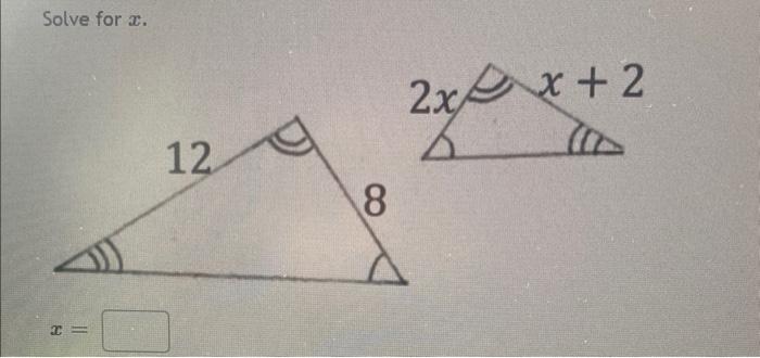 Solved Solve for x. | Chegg.com