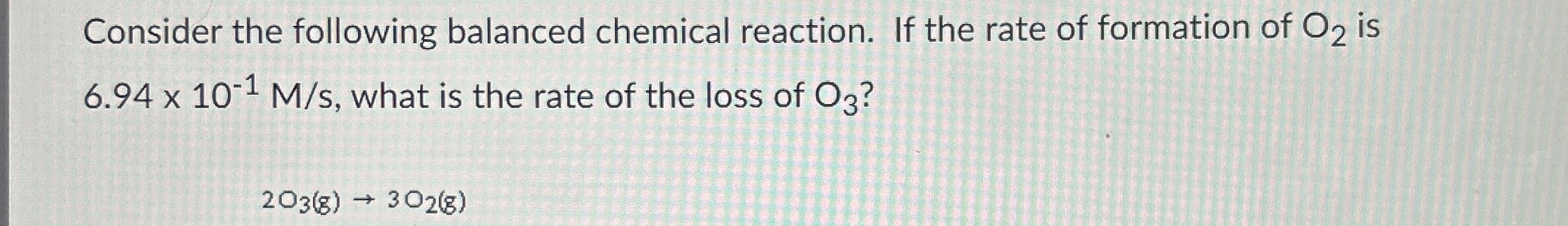 Solved Consider the following balanced chemical reaction. If | Chegg.com