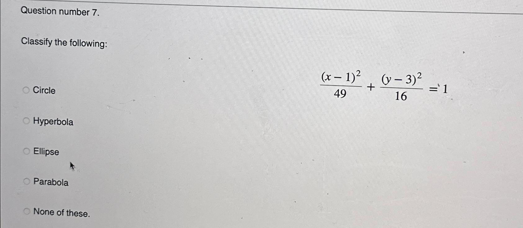Solved Question number 7.Classify the | Chegg.com