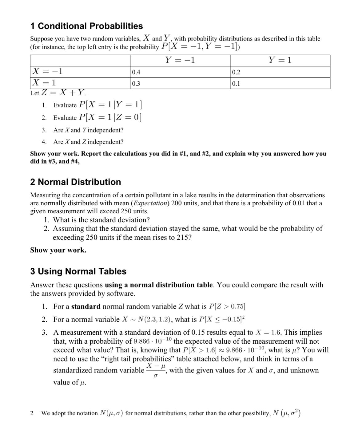 Solved 1 ﻿Conditional ProbabilitiesSuppose you have two | Chegg.com