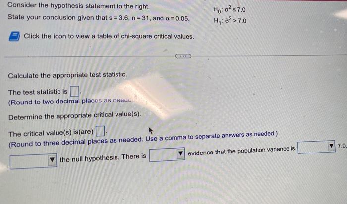Solved Consider the hypothesis statement to the right. State | Chegg.com