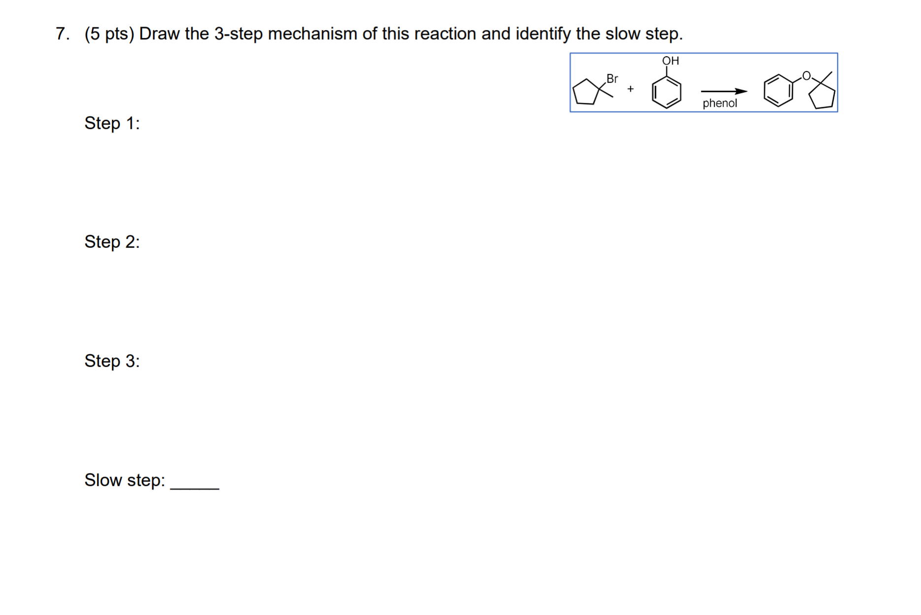 Solved by an EXPERT (5 ﻿pts) ﻿Draw the 3-step mechanism of this ...