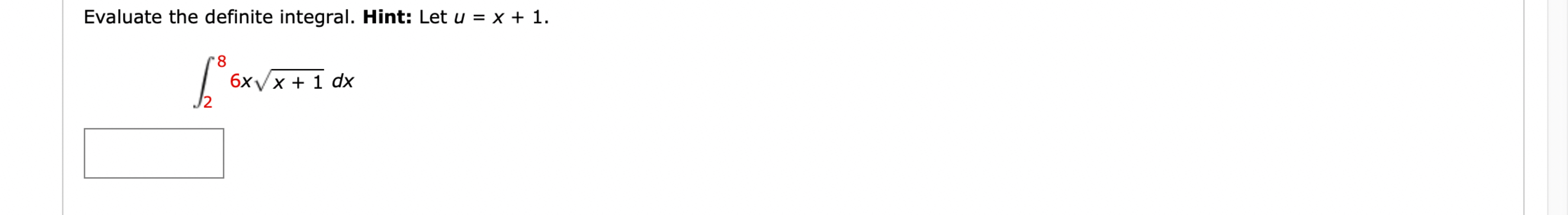 Solved Evaluate the definite integral. Hint: Let | Chegg.com