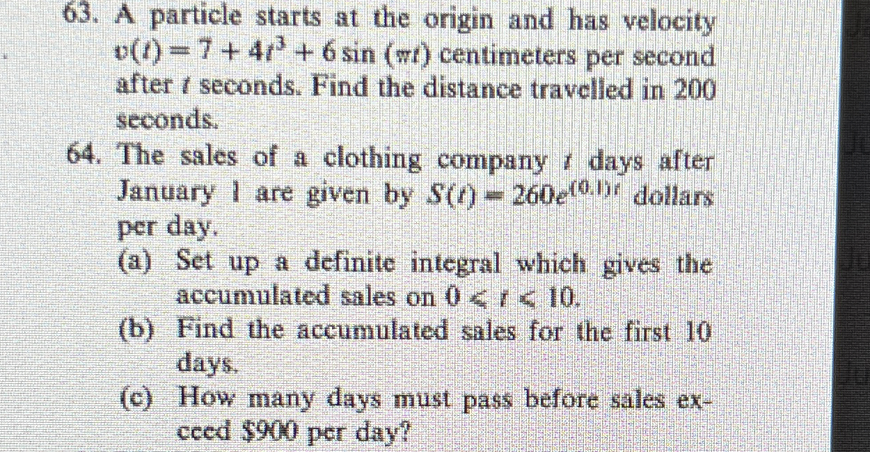 Solved A particle starts at the origin and has | Chegg.com