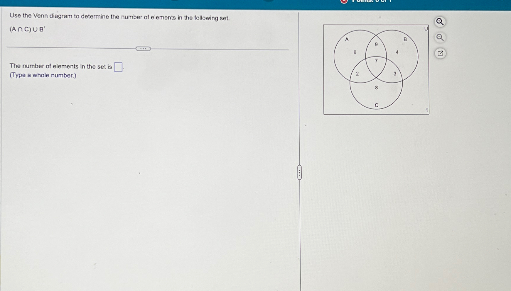 Solved Use the Venn diagram to determine the number of | Chegg.com