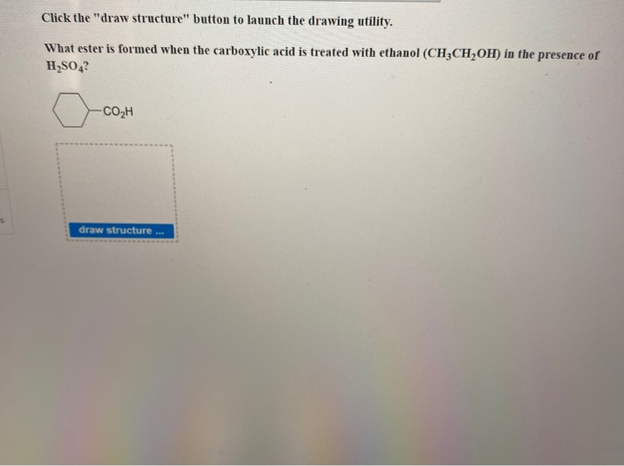 Solved Click the "draw structure" button to launch the | Chegg.com