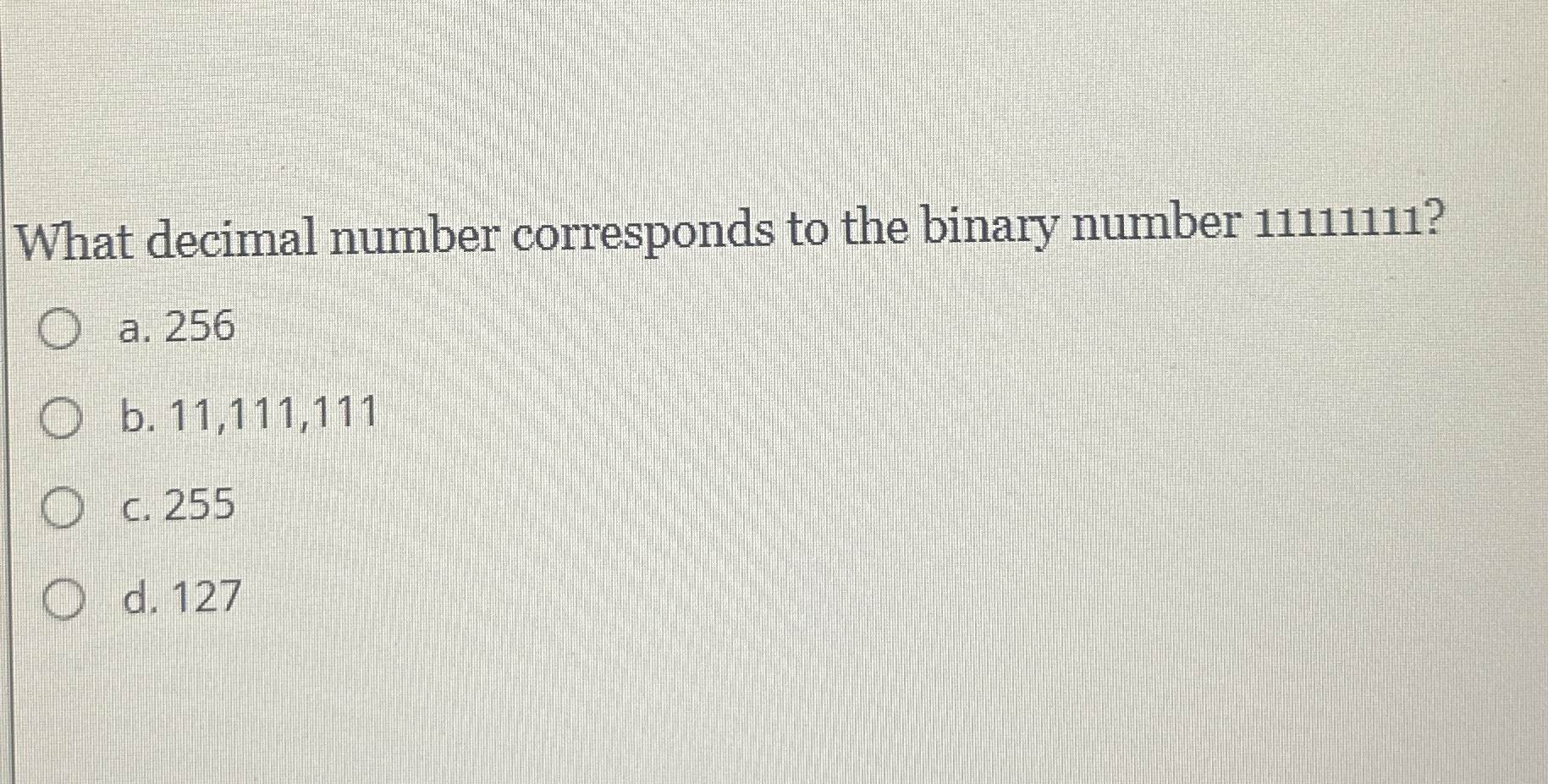 Solved What decimal number corresponds to the binary number | Chegg.com