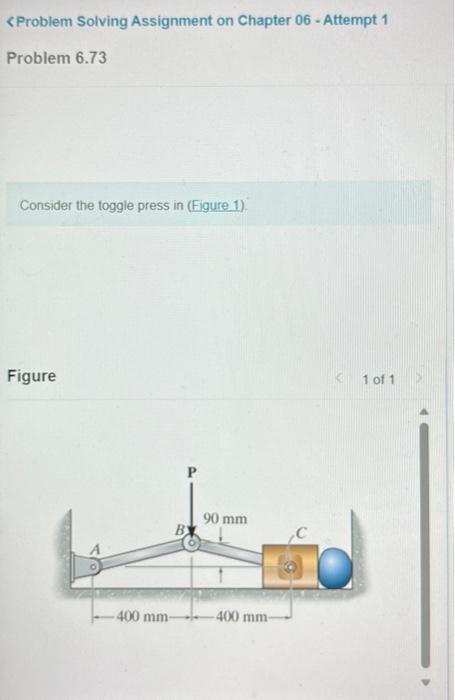 Solved Consider the toggle press.Part A) Determine the | Chegg.com
