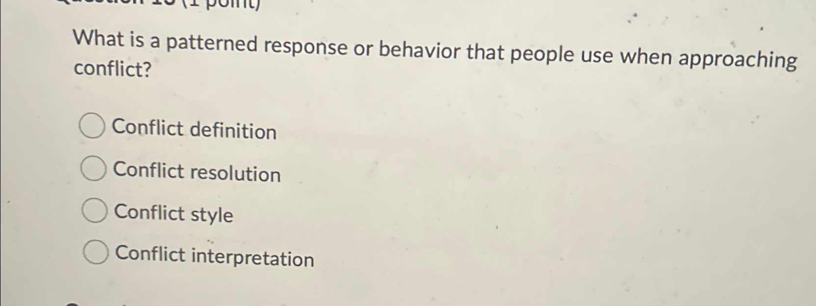 Solved What is a patterned response or behavior that people | Chegg.com