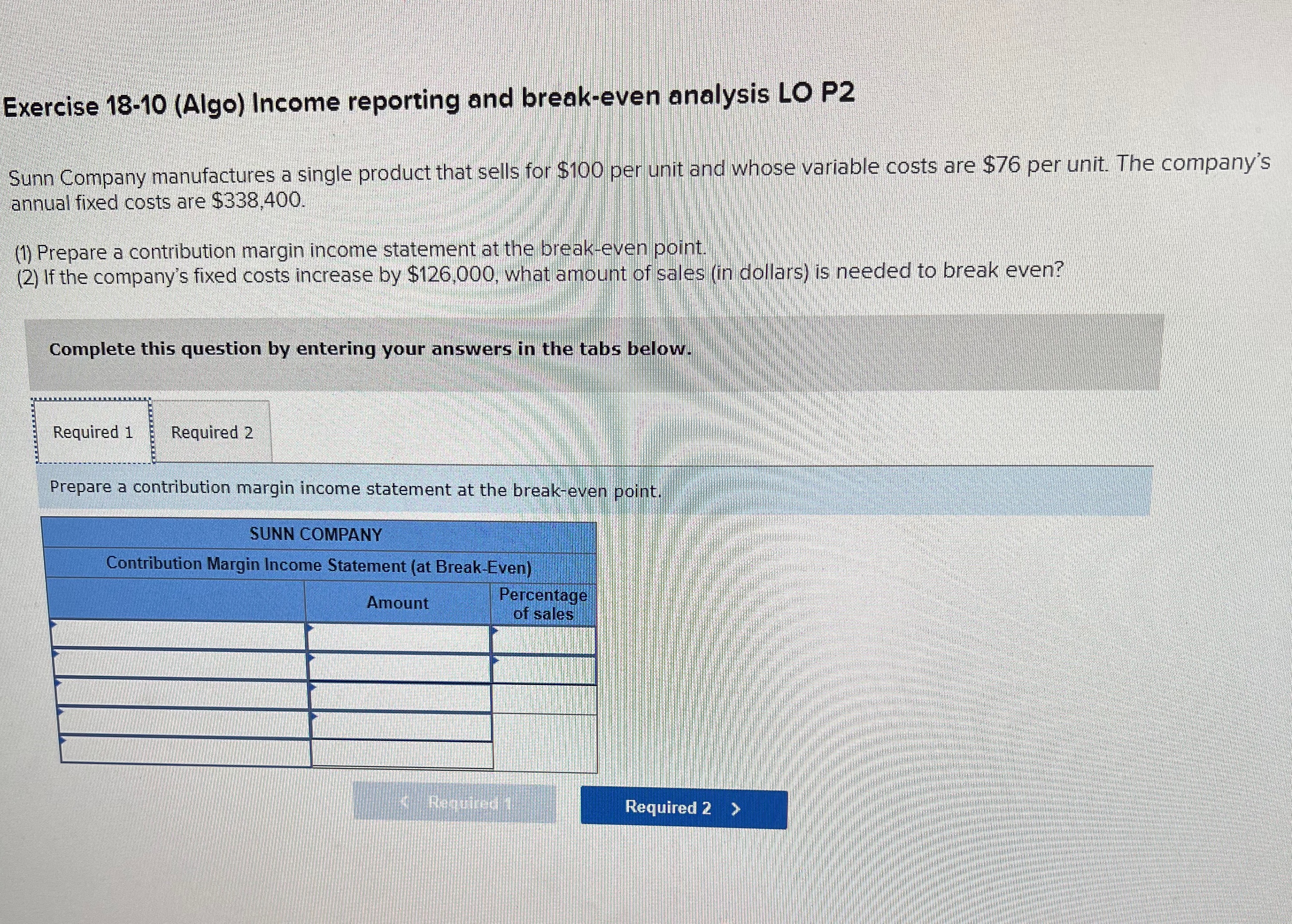 Solved Exercise 18-10 (Algo) ﻿Income reporting and | Chegg.com
