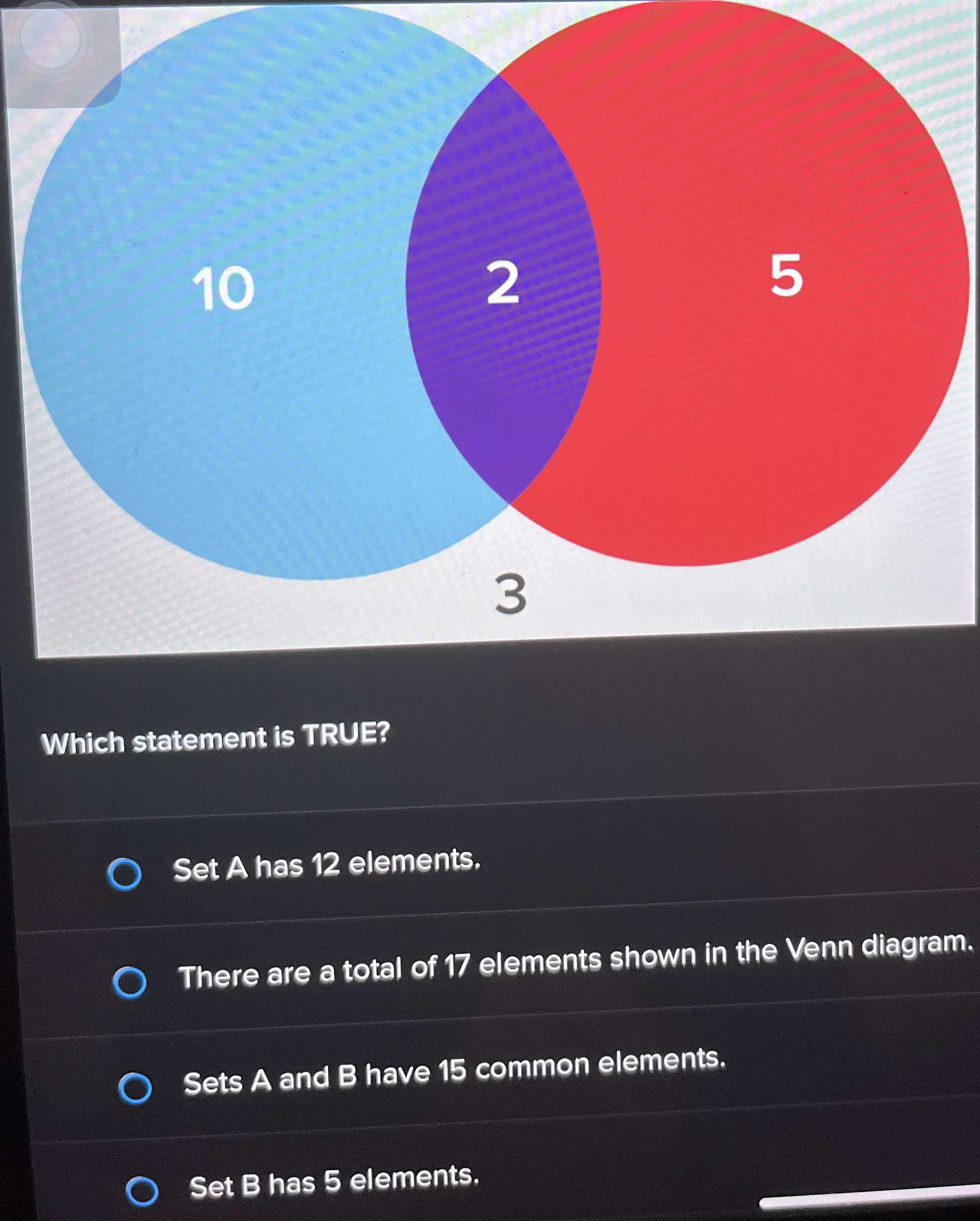 Solved Which statement is TRUE?Which statement is TRUE?Set A | Chegg.com