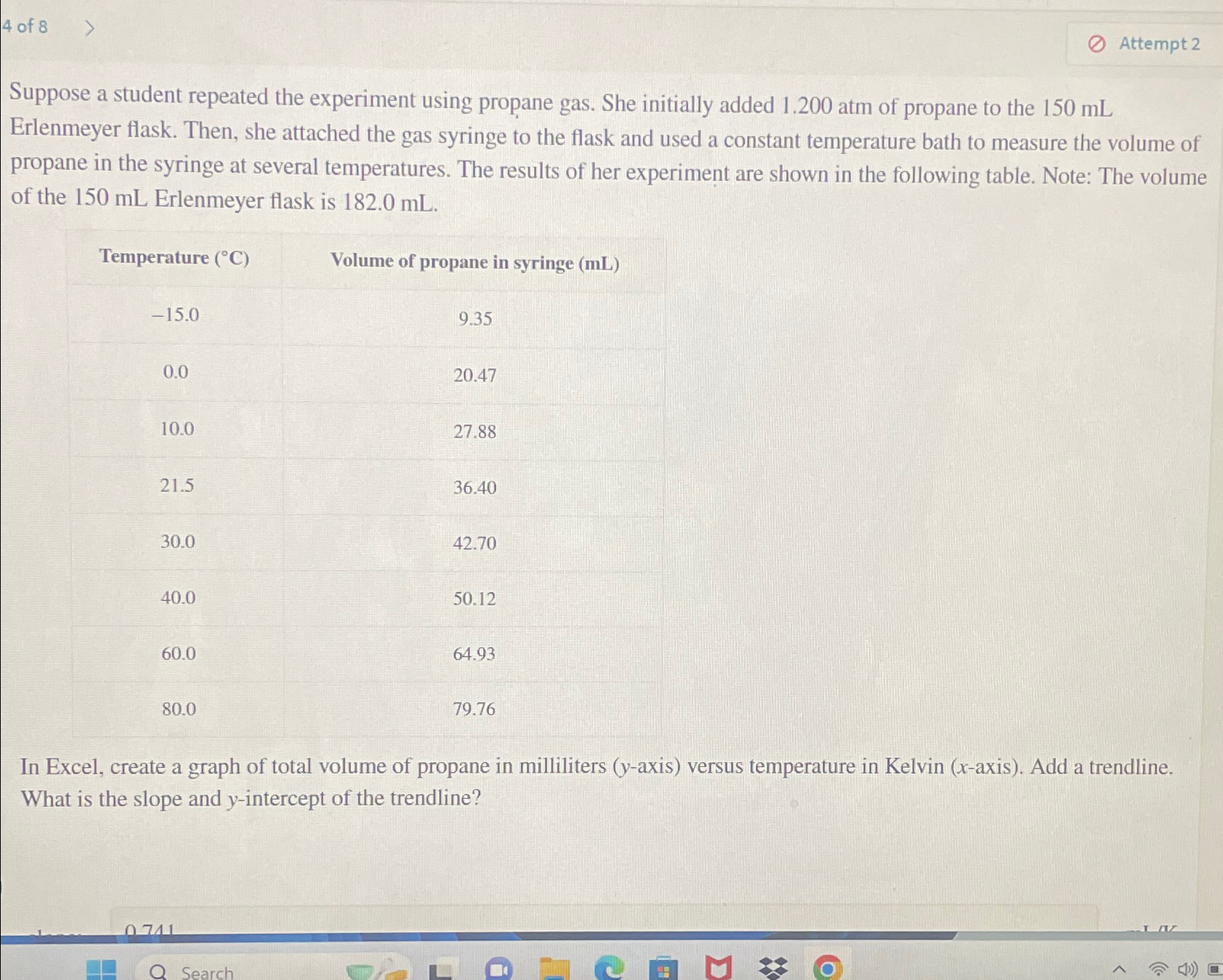 Solved 4 ﻿of 8Suppose a student repeated the experiment | Chegg.com