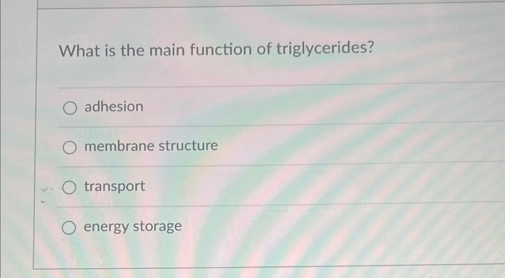 Solved What is the main function of | Chegg.com