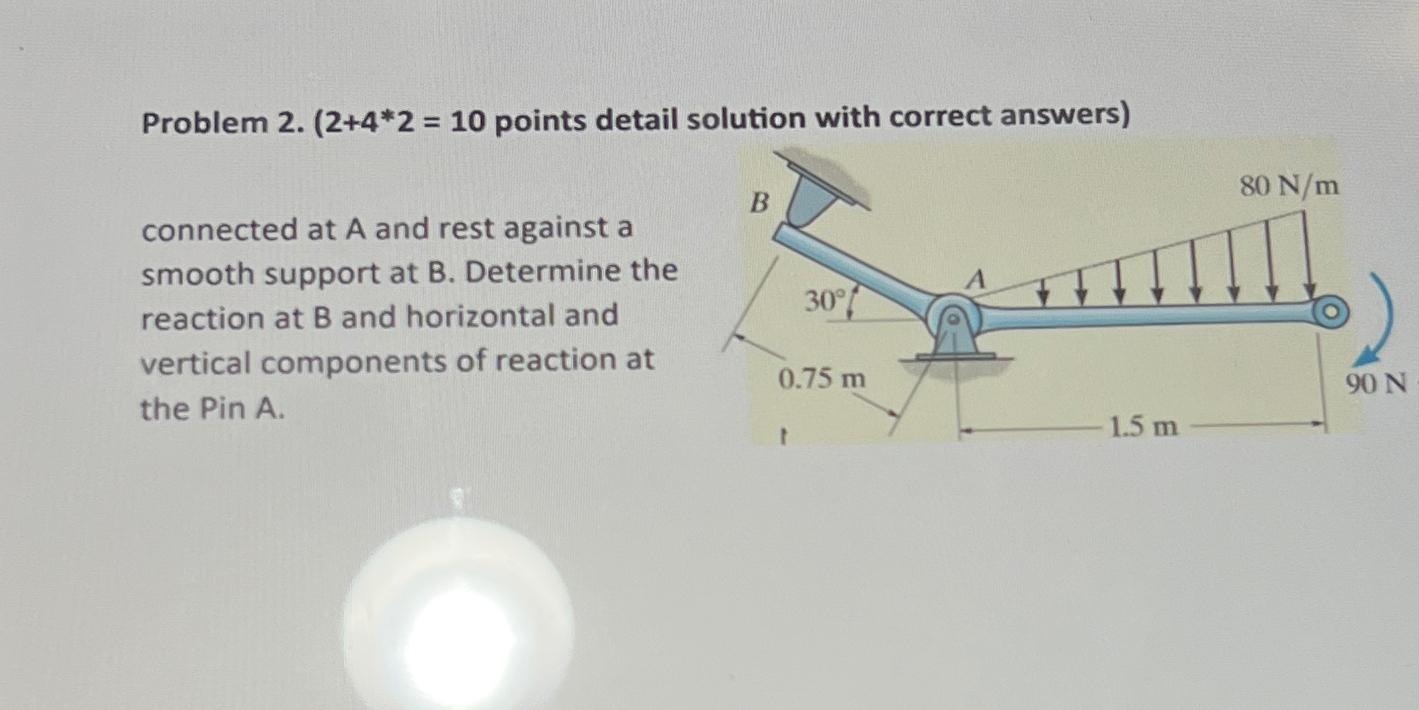 Solved Problem 2. ﻿ points detail solution with correct | Chegg.com