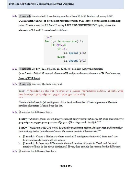 Solved Answer the following questions: B-1. [4 marks]: | Chegg.com