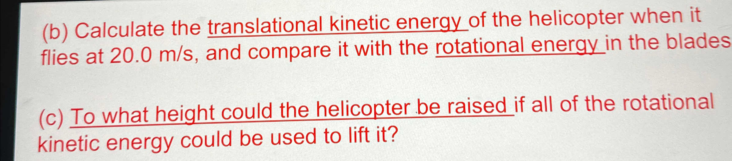 Solved (b) ﻿Calculate the translational kinetic energy of | Chegg.com