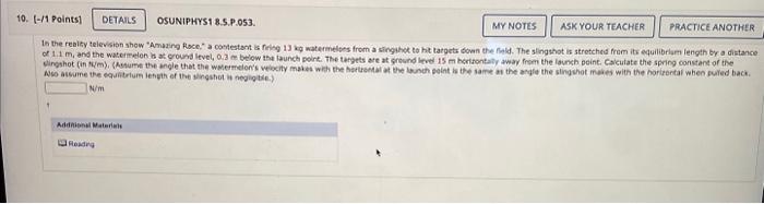 Solved Force Acting On The Object Acceleration Of The